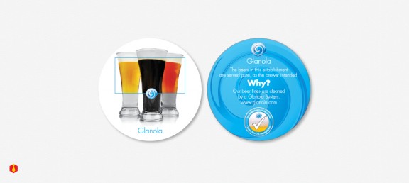 Beer Mat - Glanola North America - Mellarium Creative • A Hive of ...